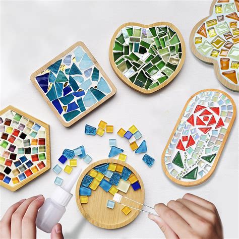 Diy 타일 티코스터 만들기 세트 타일공예 모음전 두사몰