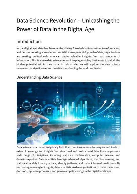 Ppt Data Science Revolution Unleashing The Power Of Data In The