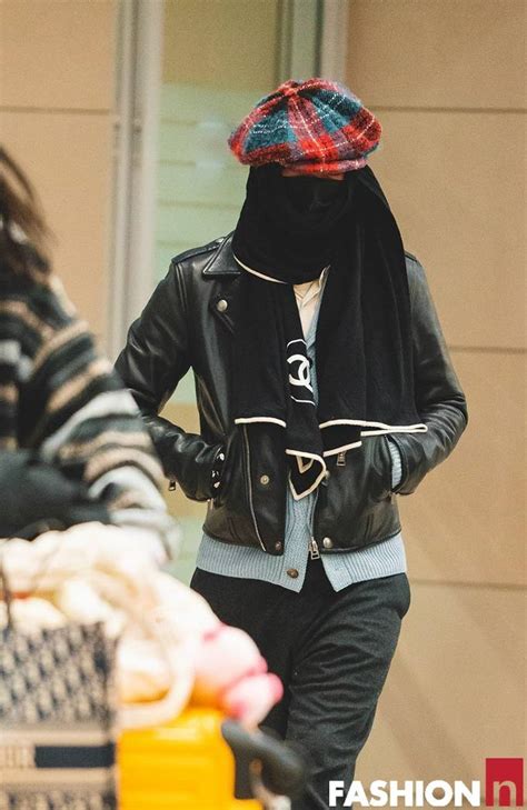 패션엔 [패션엔 포토] 지드래곤 꽁꽁 감싸고 입국 얼굴 가려도 포스 작렬