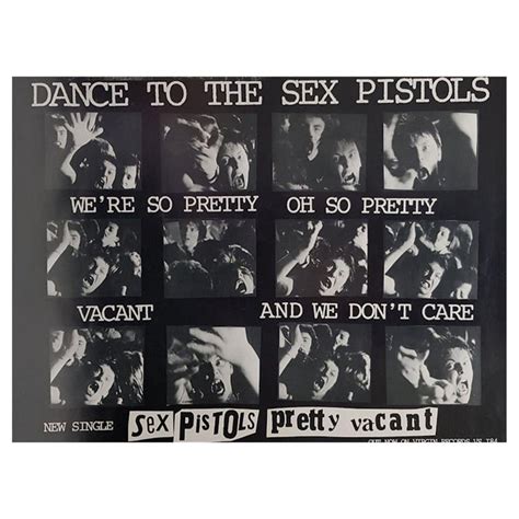 Sex Pistols Pretty Vacant Original Vintage Poster For Sale At 1stdibs