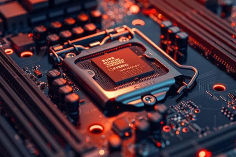 Premium Photo Secure Computer Motherboard With Lock Symbolizing Data Security