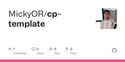 Github Mickyorcp Template