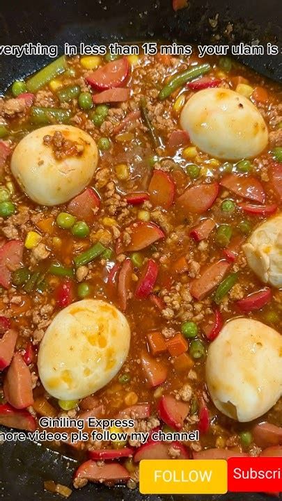 Easy Giniling Recipe Shorts Food Cooking Youtube
