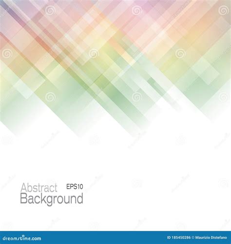 Vector Geometric Abstract Background Design With Diagonal Squares Stock Vector Illustration