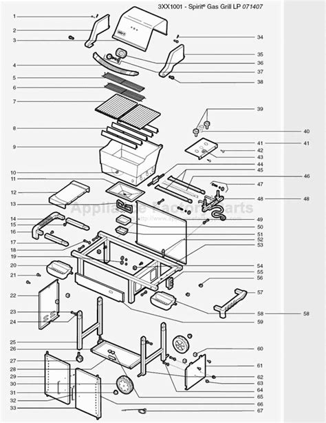 Weber Spirit Ii E 310 Parts Diagram