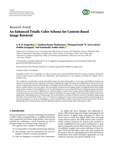Pdf An Enhanced Triadic Color Scheme For Content Based Image Retrieval