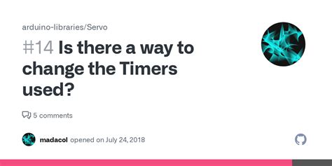 Is There A Way To Change The Timers Used Issue Arduino Libraries Servo Github