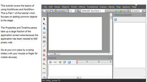 Koolmoves And Koolshow Tutorial Adding Objects To Stage