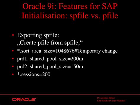 Ppt Enhanced Oracle 9i Features For Sap Customers Powerpoint