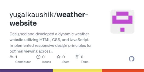 GitHub Yugalkaushik Weather Website Designed And Developed A Dynamic