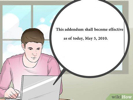 How To Write A Contract Addendum 12 Steps With Pictures