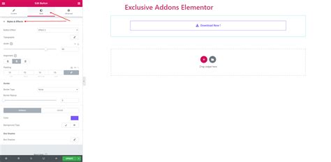 How To Configure And Style Button Widget With Elementor Exclusive Addons