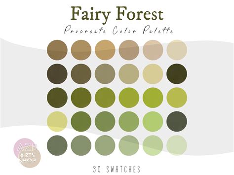 Fairycore Procreate Color Palette Bundle Aesthetic Color Palette For