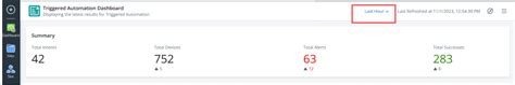 View Triggered Automation Dashboard