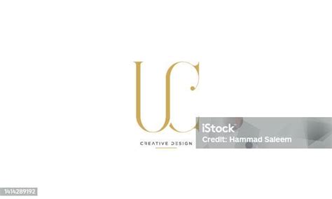 현대 추상 편지 Uc Cu 럭셔리 로고 디자인 최소 Uc Cu 초기 기반 아이콘 벡터 알파벳 C에 대한 스톡 벡터 아트 및 기타