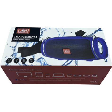 Boxa Portabila Jrh Charge 4 Mini Bluetooth Pro Sound Ip67 Partyboost Powerbank Negru