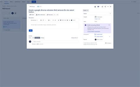 JIRA Remove Cancel Button para Google Chrome Extensión Descargar