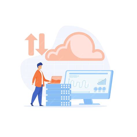 Premium Vector Business Technology Cloud Computing Service Concept