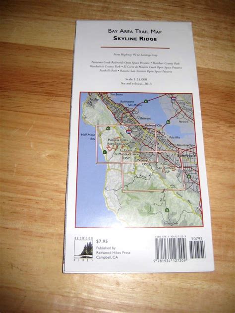 Bay Area Trail Map Skyline Ridge By Redwood Hikes Press 2013 01 01