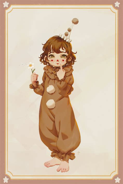 Alkemanubis Original Highres 1girl Barefoot Blush Brown