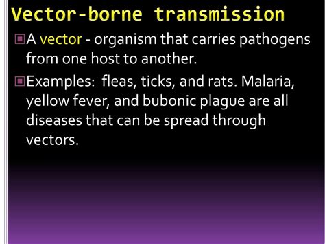 Examples Of Vector Borne Transmission Midwestmery