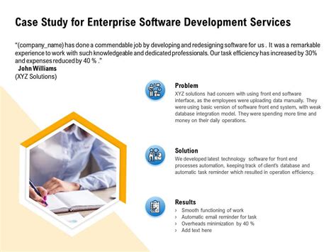 Case Study For Enterprise Software Development Services Minimization Ppt Powerpoint Presentation