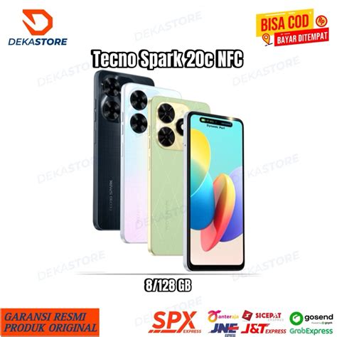 Jual Tecno Spark 20c Nfc 8 128 Gb Garansi Resmi Shopee Indonesia