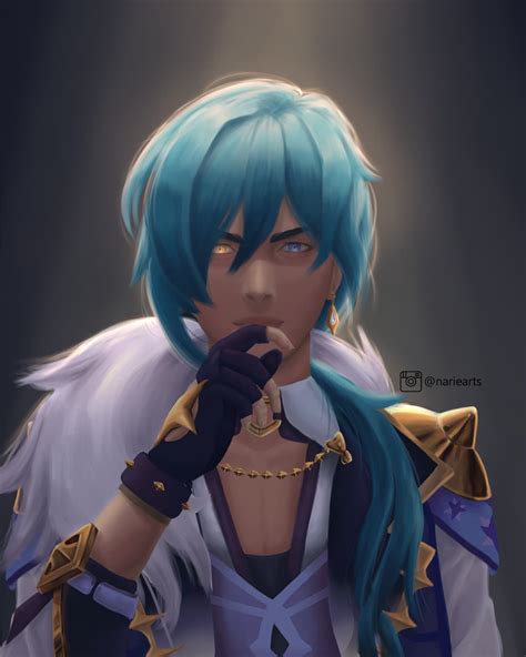 Kaeya Fanart By My Sister Rgenshinimpact