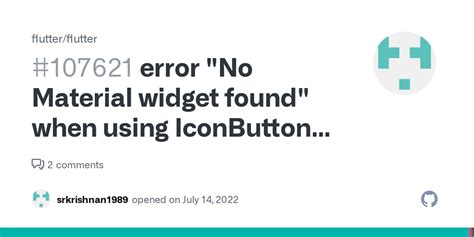 Error No Material Widget Found When Using Iconbutton With Positioned Draggable · Issue