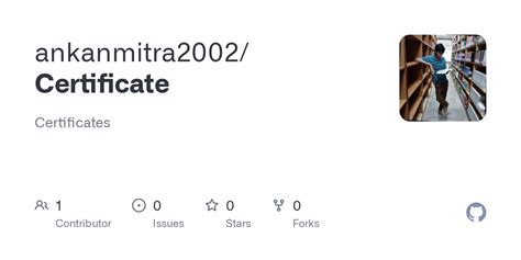 GitHub Ankanmitra Certificate Certificates