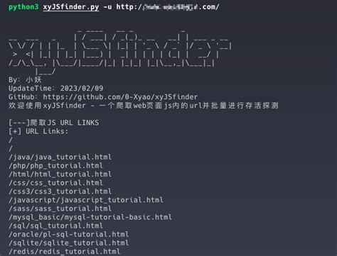 GitHub Xyao xyJSfinder 一个爬取web页面js内的url并批量进行存活探测