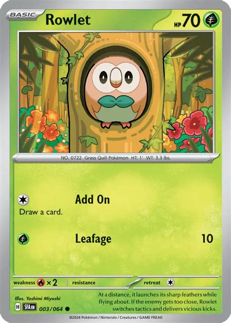 Rowlet Pokémon Detail