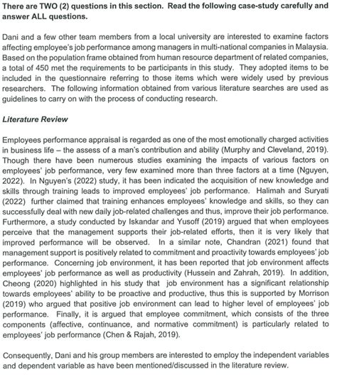 Solved There Are TWO 2 Questions In This Section Read The Chegg Com