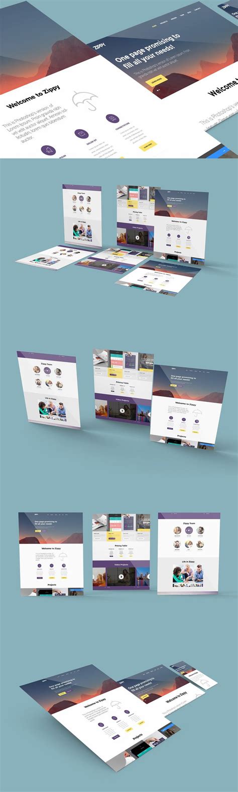7 Website Mockups