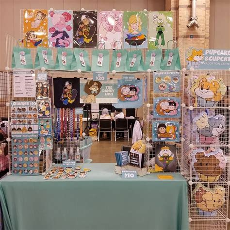 Awsome Display Layout Artist Alley Craft Fairs Booth Art Fair Booth