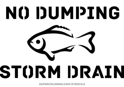 Stencil Of Storm Drain Free Printable Papercraft Templates