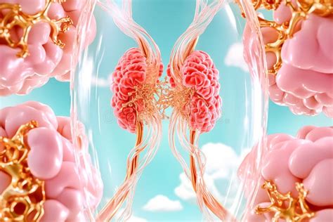 Colorful Abstract Representation Of Interconnected Human Brain Neurons Vibrant Setting With