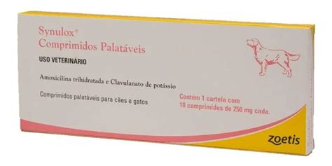 Synulox Zoetis 250mg 10 Comprimidos Válido Nf Medicamentos Magazine