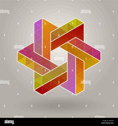 Hexagonal Star Stock Vector Images Alamy