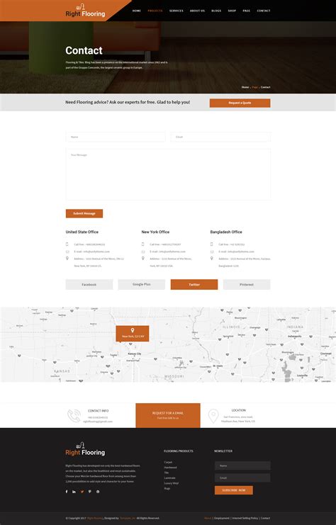 Flooring And Tiling PSD Template By Template Mr ThemeForest