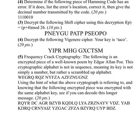 Solved 4 Determine If The Following Piece Of Hamming Code