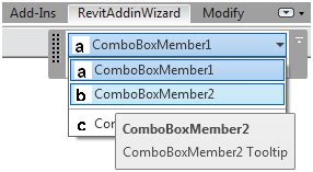 Revit Ribbon API VB NET Stacked ComboBox Groups