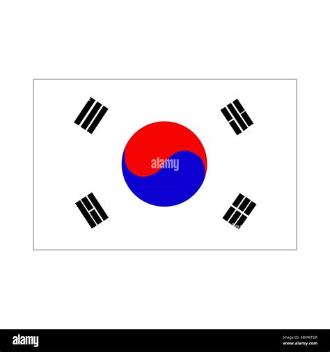 South Korea Flag Korean Flag Vector Image Stock Vector Image And Art Alamy