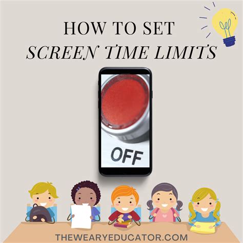 Screen Time Limits How To Set Them The Weary Educator