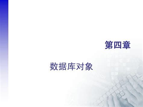 第四章 Oracle的数据库对象word文档在线阅读与下载无忧文档