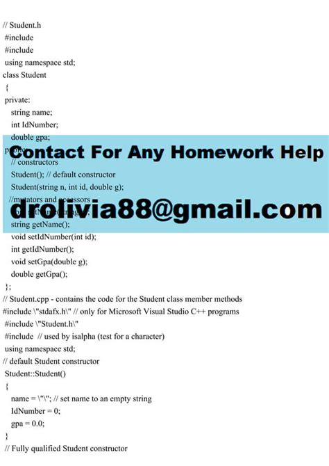 Student H Include Stdafx H Include String Using Names Pdf