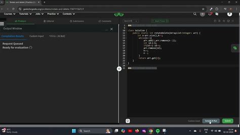 Rotate And Delete Practice Daily Challenge Gfg Potd Java Youtube