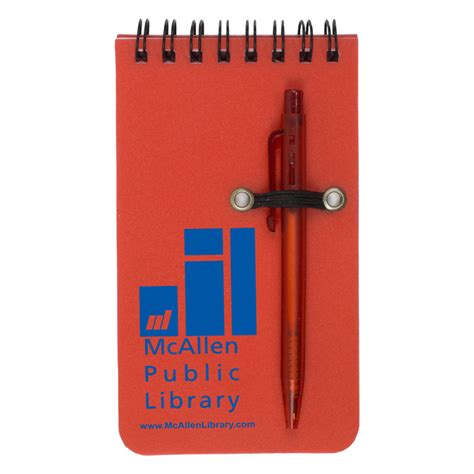 Pocket Sized Spiral Jotter Notepad Notebook With Pen