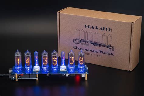 IN 14 Shield Nixie Clock With Dots SMF RGB USB Tunes Tubes Sockets Columns With