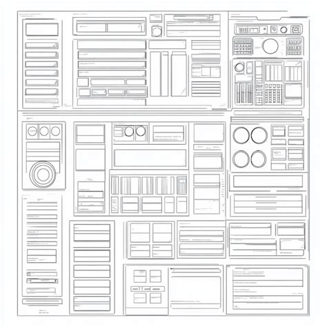 Form Wireframe With Input Fields Buttons And Layout Premium Ai Generated Image